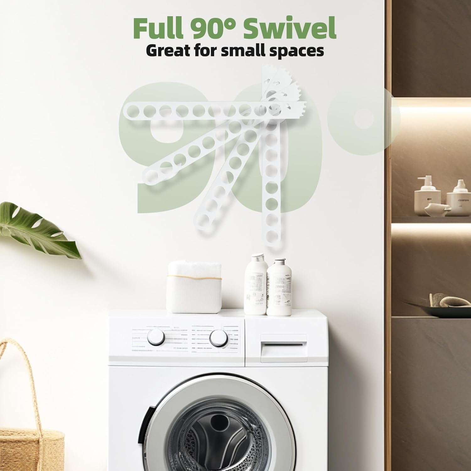 THESG-Wall Mounted Clothes Drying Rack, Stainless Steel Adjustable ...