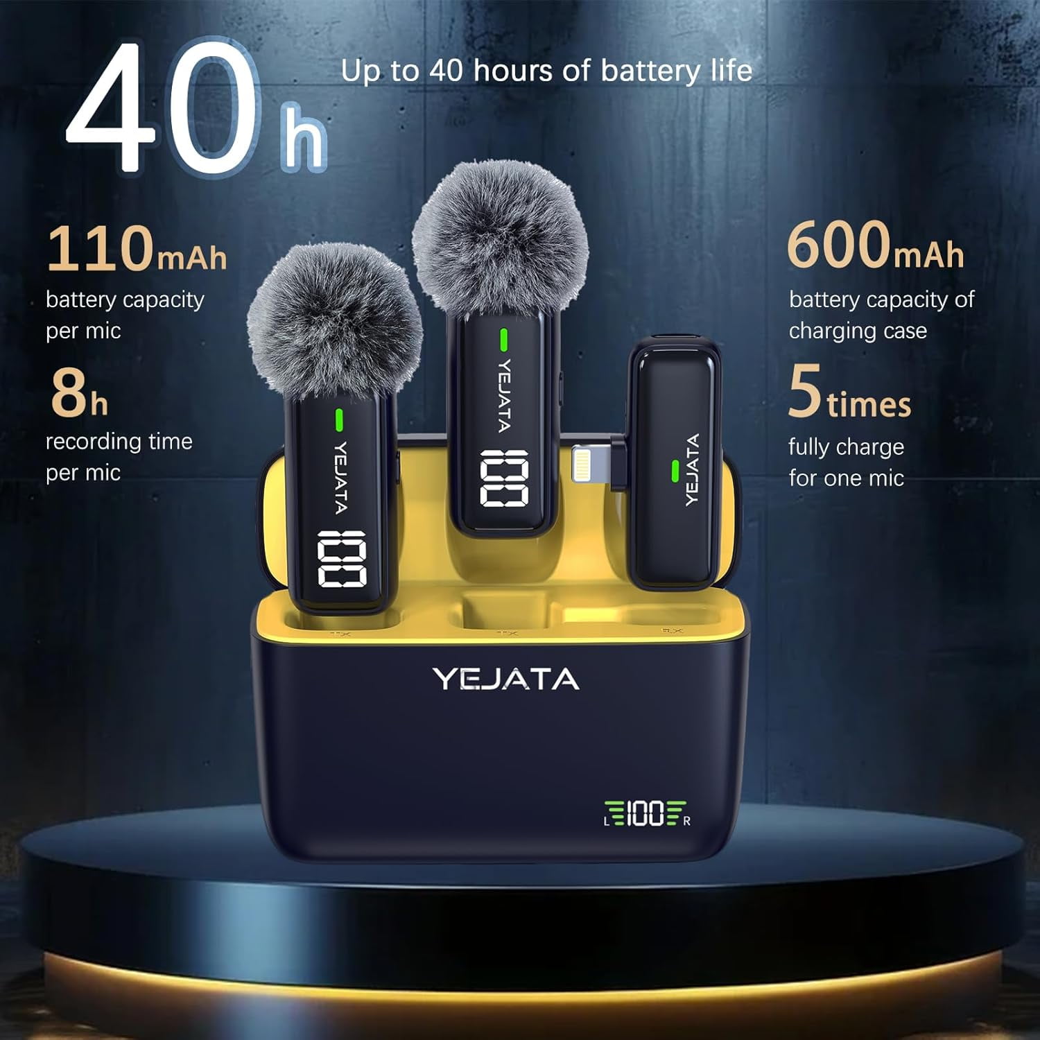 THESG-Wireless Microphone for iPhone iPad with Transmitter Digital ...