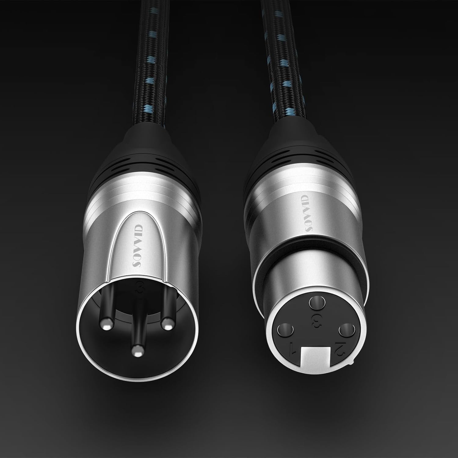 THESG-XLR to XLR Pro Mic Cable 3FT-1 Pack,3-pin XLR Balanced Cable,XLR ...