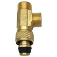 THEWORKS® Stop Valve Tee Adapter, 3/8" O.D. Comp x 3/8" O.D. Comp x 1/4 ...