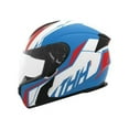 THH T-810S Turbo Motorcycle Helmet Blue/Red LG - Walmart.com