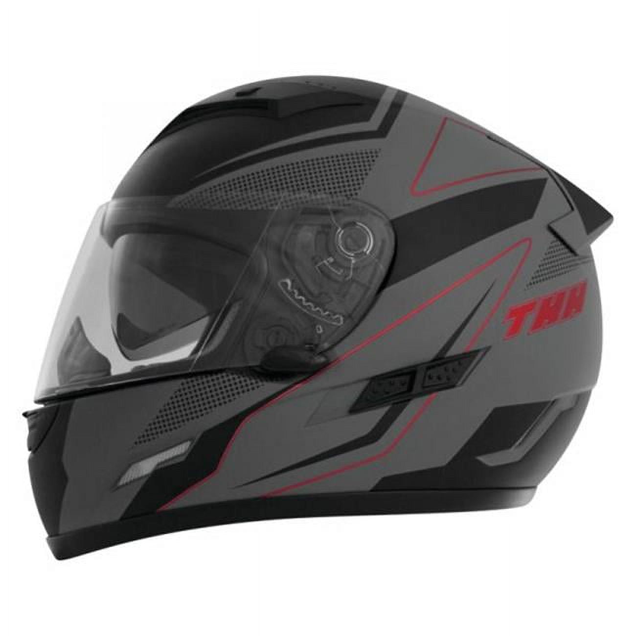 THH Helmets TS-80 FXX Full Face Helmet, Gray & Black - Extra Large ...