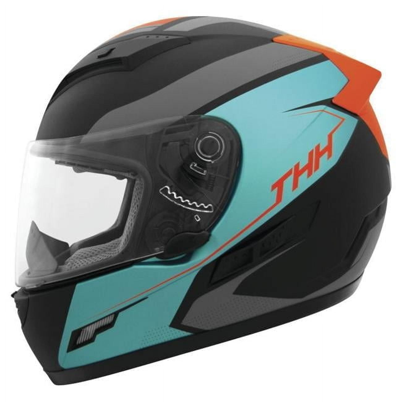 THH Helmets 648063 TS-80 Vision Helmets, Orange & Turquoise - Extra ...