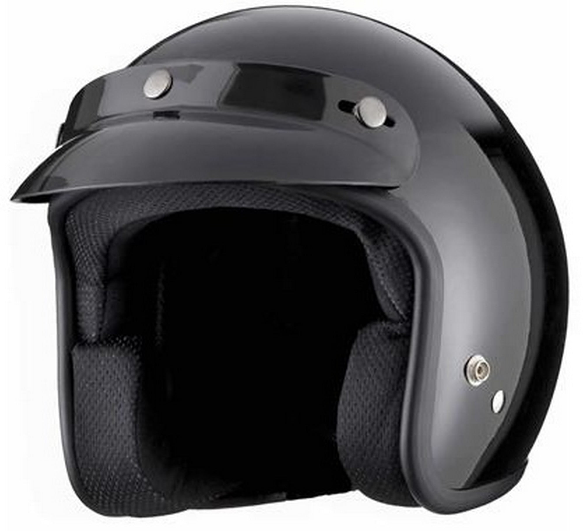 THH T-380 Open Face Motorcycle Helmet Black SM - Walmart.com
