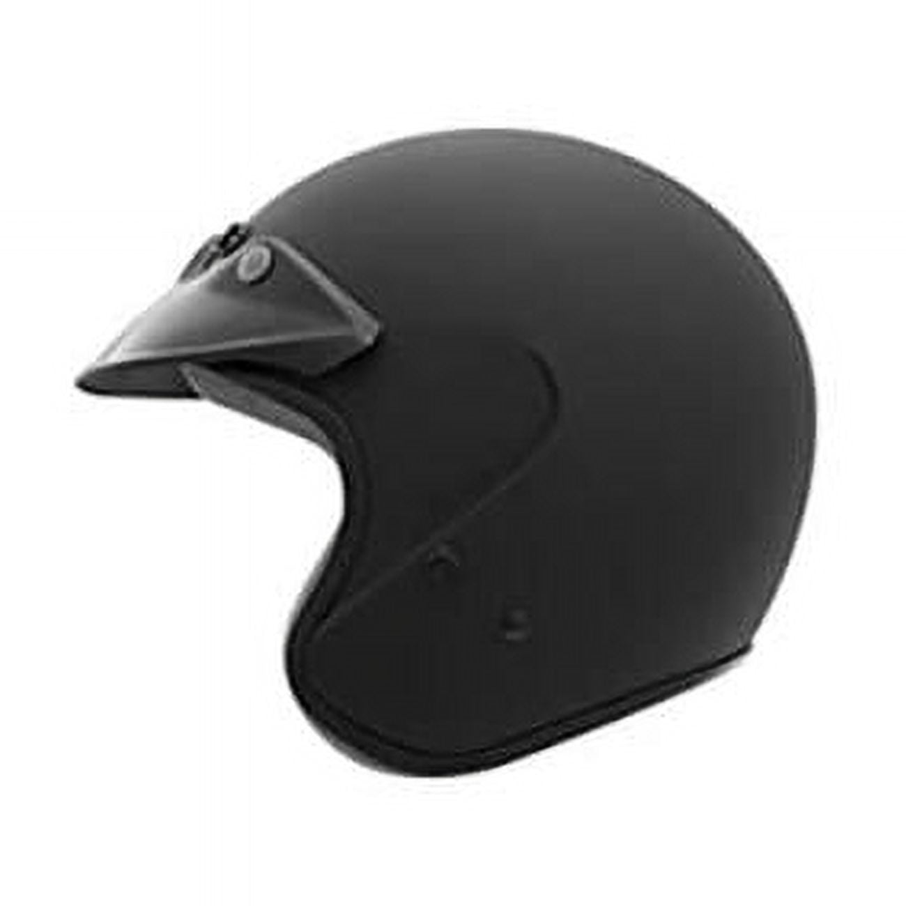THH T-381 Open Face Motorcycle Helmet Matte Black XXL - Walmart.com