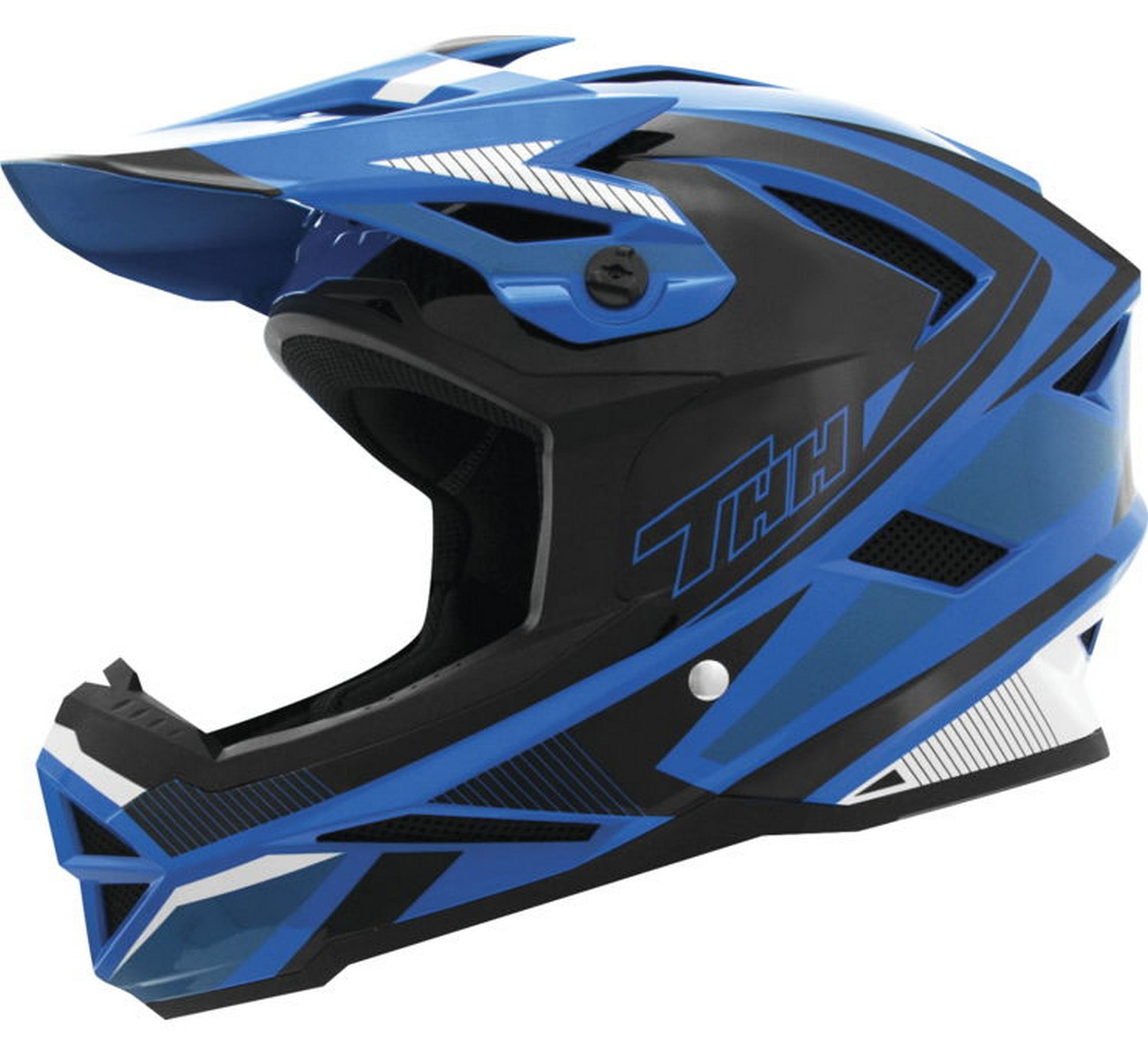 THH T-42 Acceler MX Offroad Helmet Blue/White XXL - Walmart.com