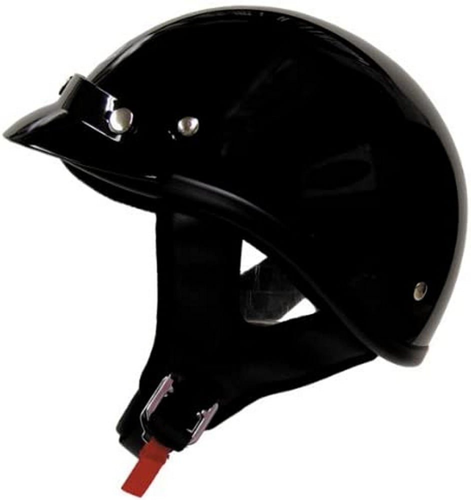 THH T-70 Ultra Motorcycle Half Helmet Black XL - Walmart.com
