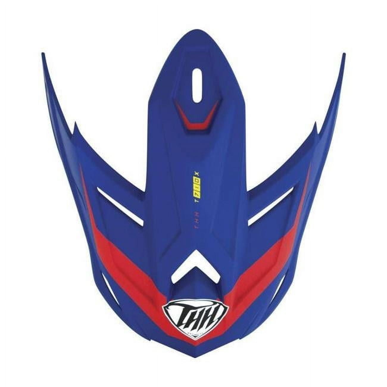 THH T710 Air Tech Helmet Replacement Visor/Peak Blue/Yellow - Walmart.com