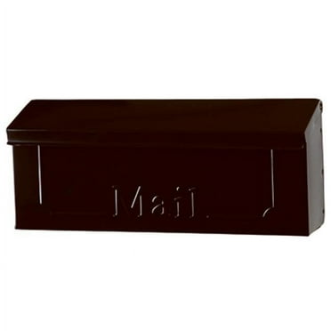 SHH-1006-WH Horizon Horizontal Mailbox Decorative Aluminum Wall Mount ...