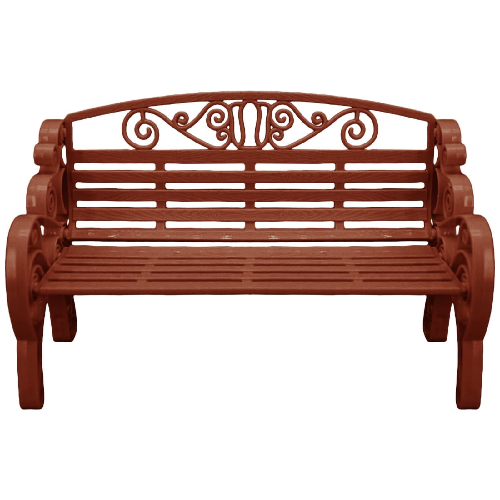 THHEIC Mini Park Bench - 1:6 Scale Brown Garden Seats with Realistic ...