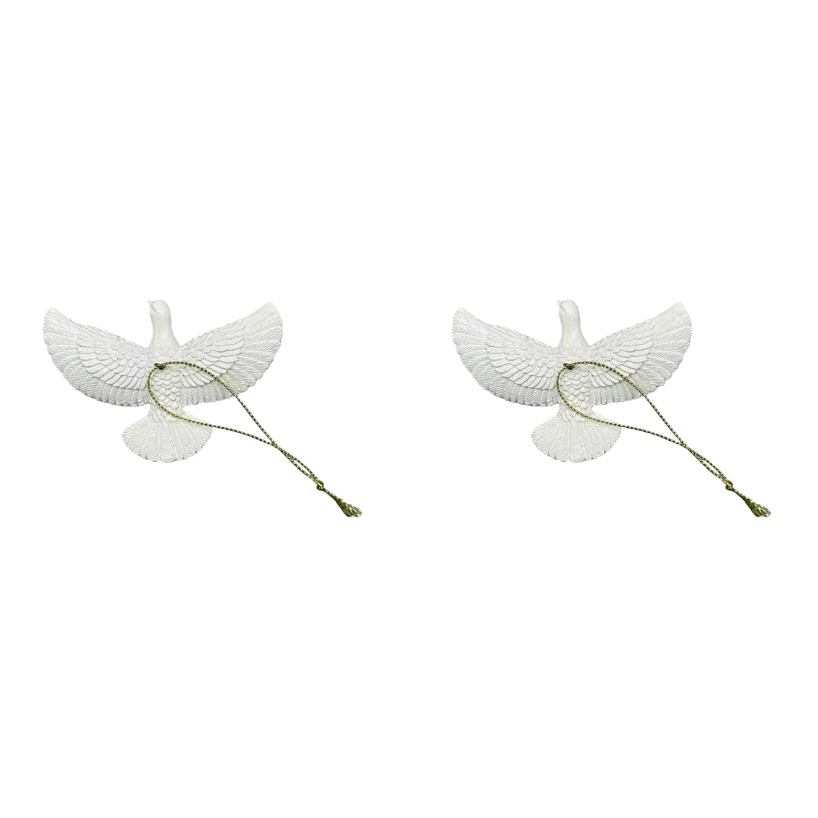 THHEIC Turtle Doves Ornaments Christmas Friendship Gifts Resin White ...
