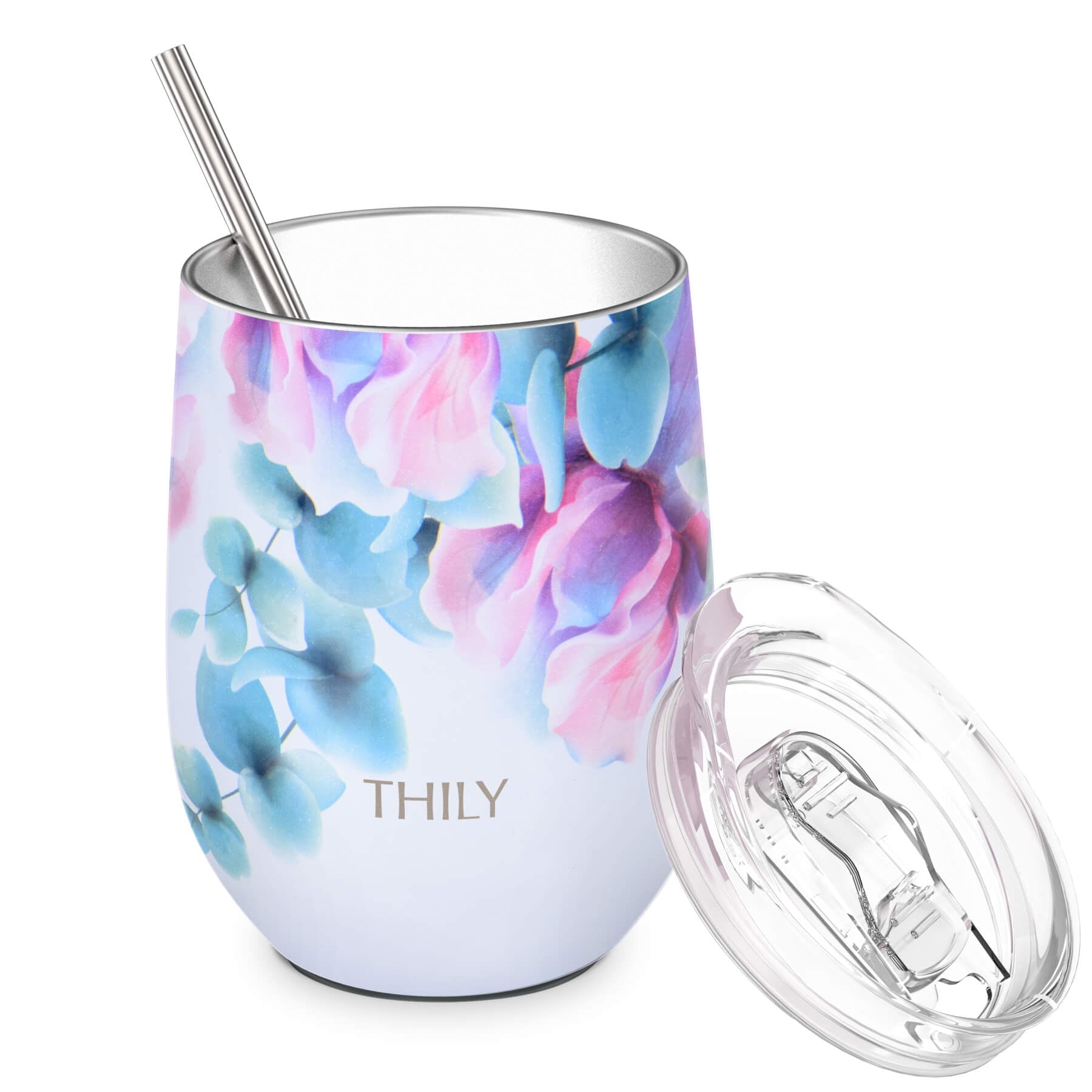 THILY Stainless Steel Vacuum Insulated Tumbler Travel Mug 26 oz Coffee ...