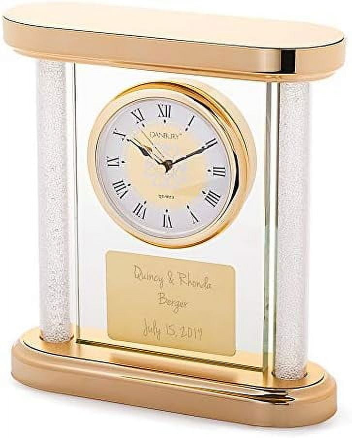 THINGS REMEMBERED Gold Panel Wedding Clock (Free Customization ...