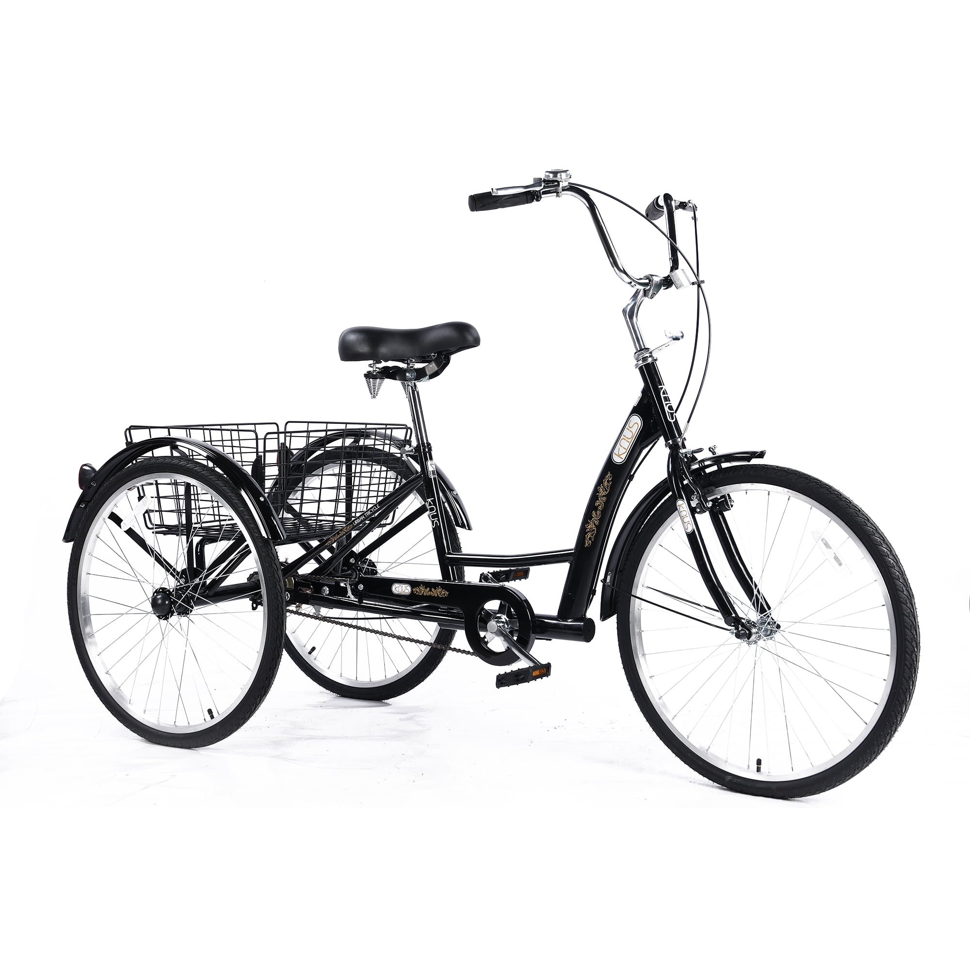 Harper & Bright Designs Adult Tricycles, 3 Wheel Bikes 1 Speed, 26 Inch ...