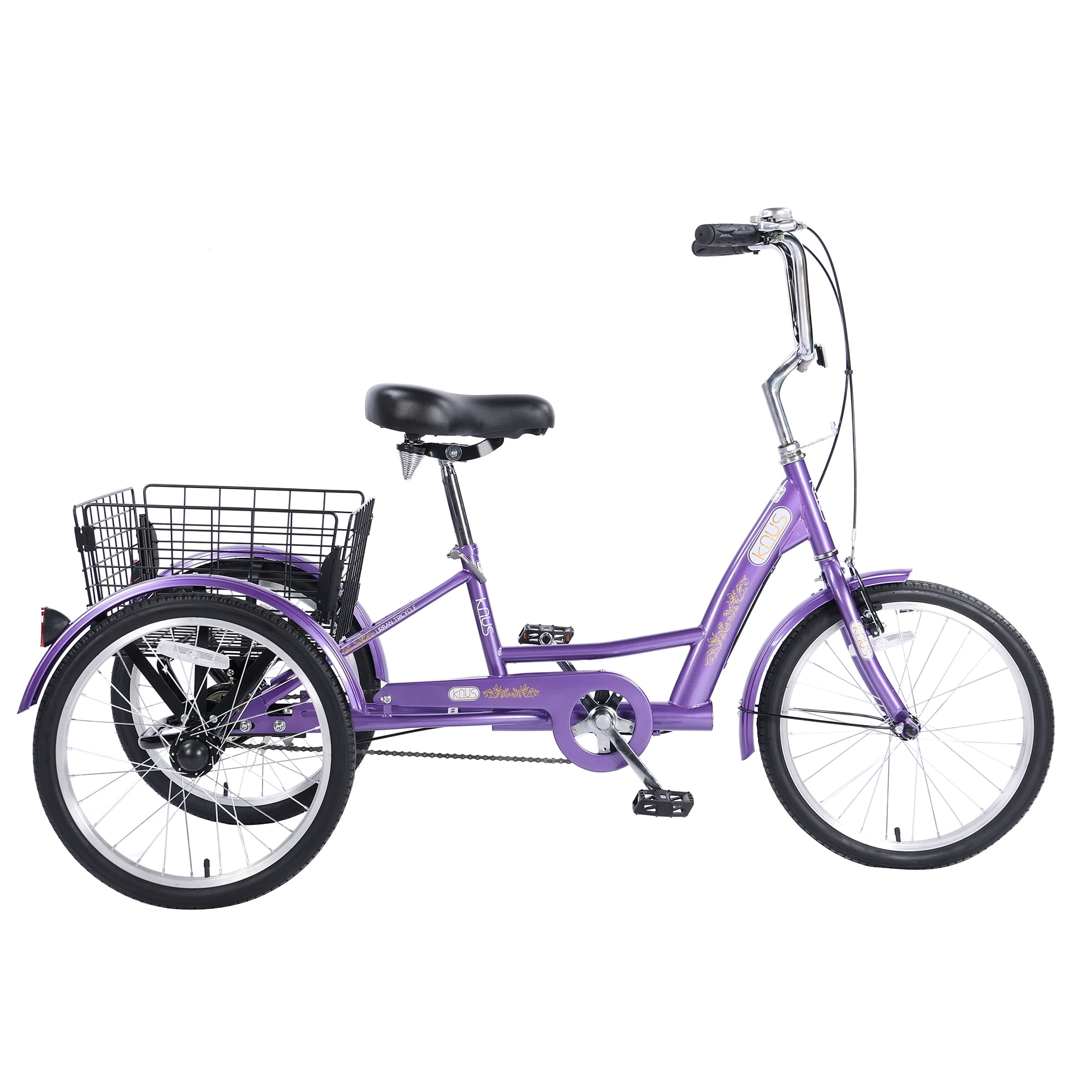 Harper & Bright Designs Adult Tricycles, 3 Wheel Bikes 1 Speed, 26 Inch ...