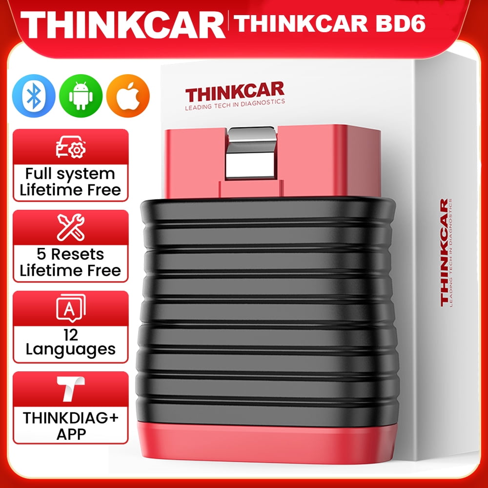 THINKCAR BD6 obd2 Scanner Bluetooth, Wireless All System Diagnostic ...