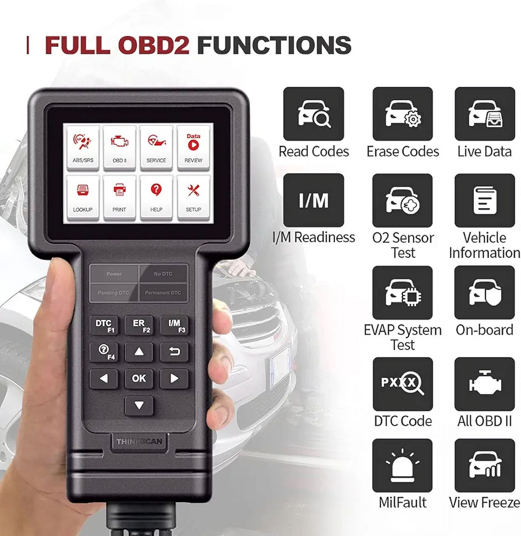 THINKCAR OBD2 Scanner, Full System Car Code Reader, Check Engine Scan ...