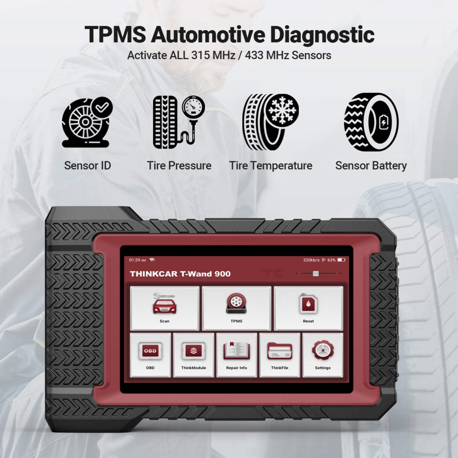 THINKCAR TWAND 900 - Full System Diagnostic Scan Tool Sensor Relearn ...