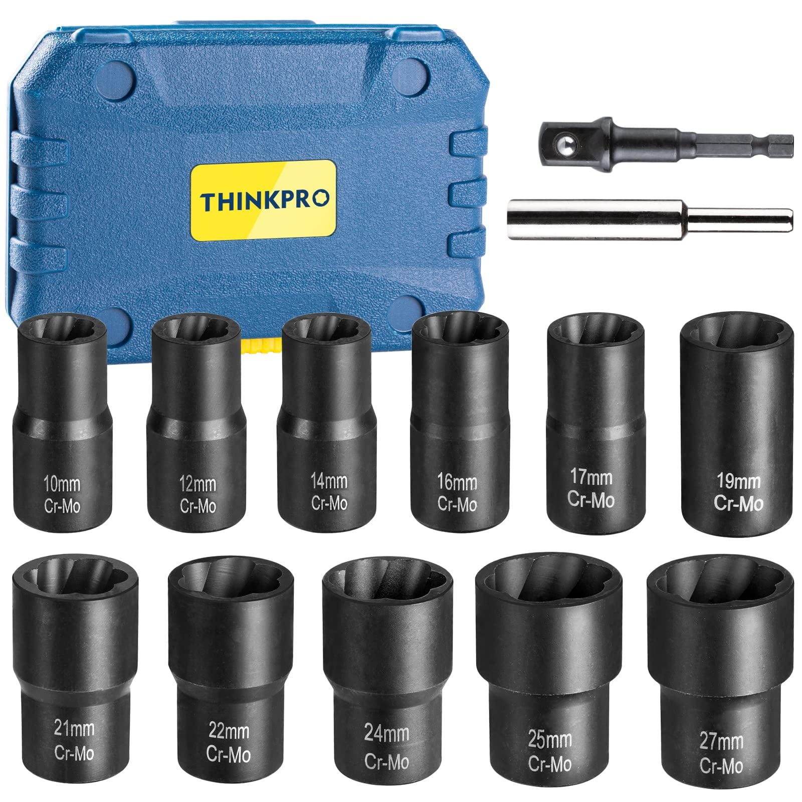 THINKPRO Lug Nut Removal Tool,13 PCS Bolt Extractor, 1/2 Inch Drive Lug ...