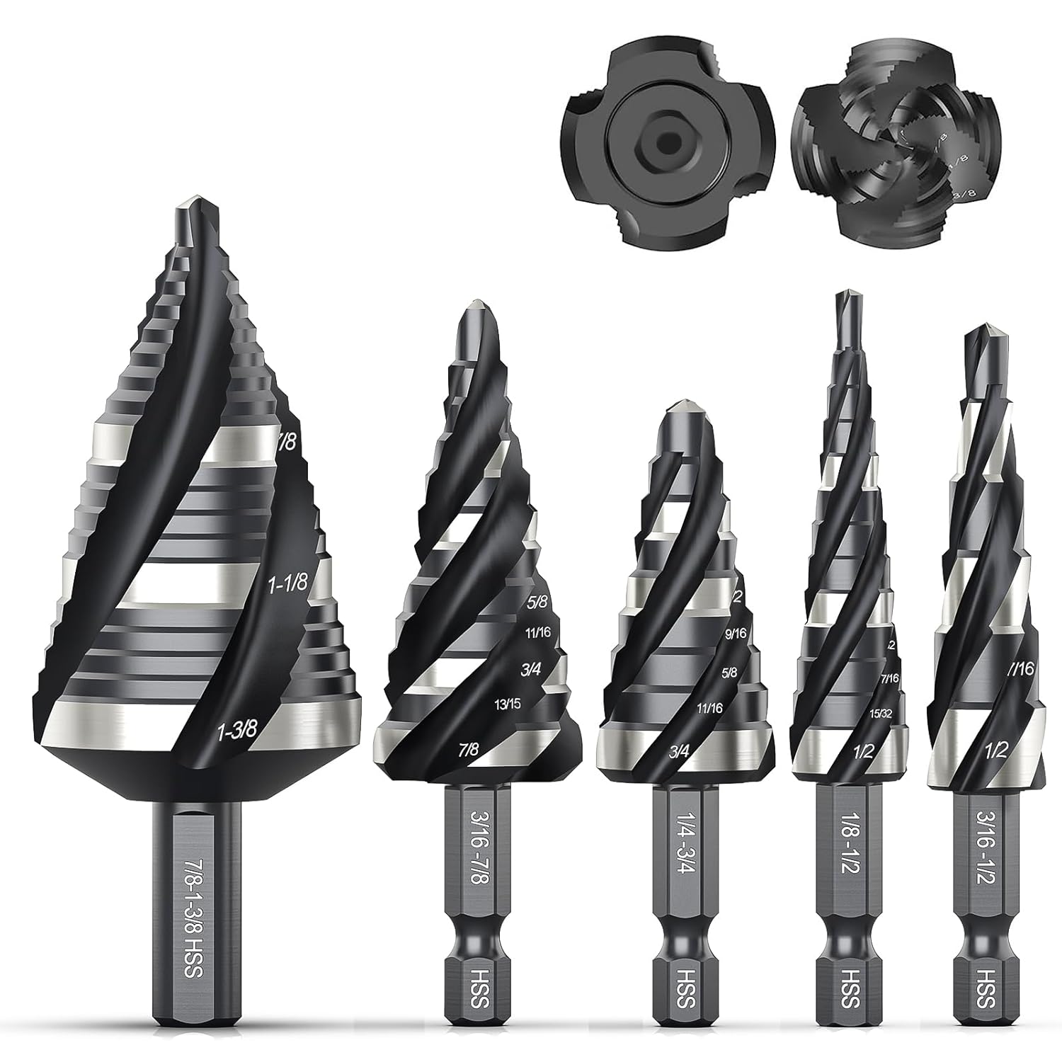 Wideskall 8 Pieces 1/8" - 3/8" Brad Point Drill Bits Set for Wood ...