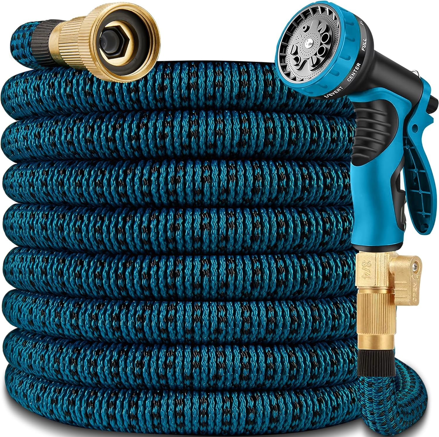 THINKYOU 100ft Expandable Garden Hose with 10-Function Spray Nozzle ...