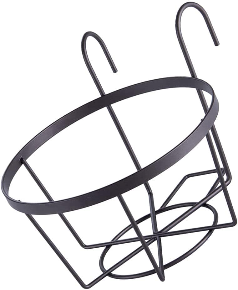 THINKYOU Flower Pot Storage Rack - Railing Balcony Planter Holder ...