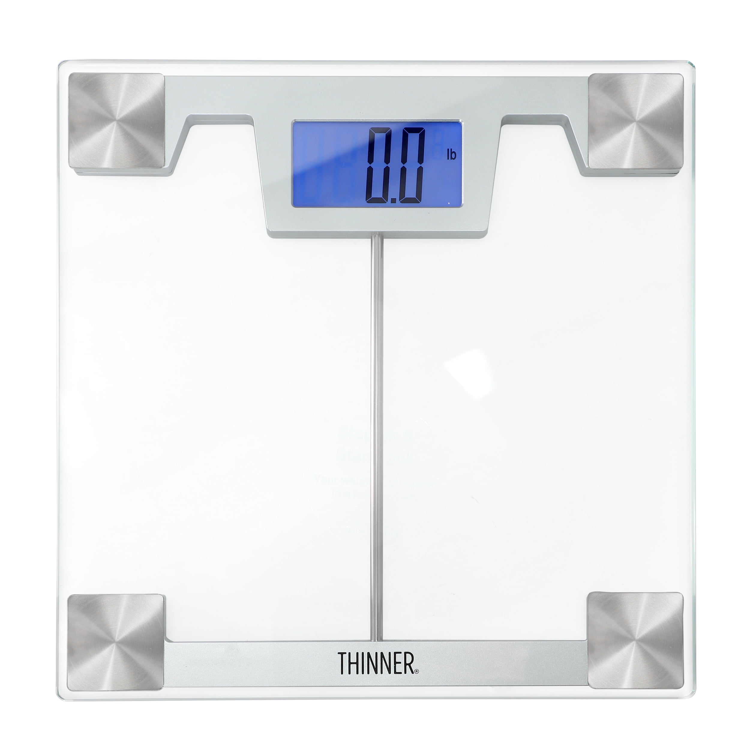 Conair Thinner Digital Glass Weight Scale in Silver - Walmart.com
