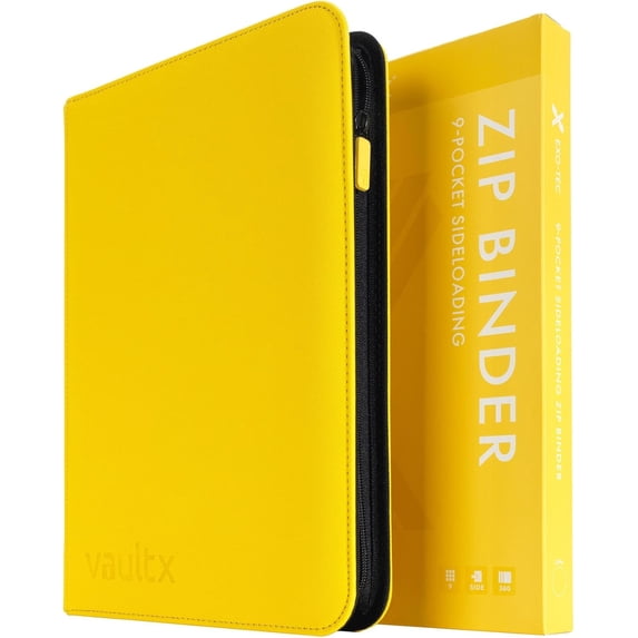THINWAY 9 Pocket Trading Card Zip Binder, 360 Cards, Premium Exo-Tec ...