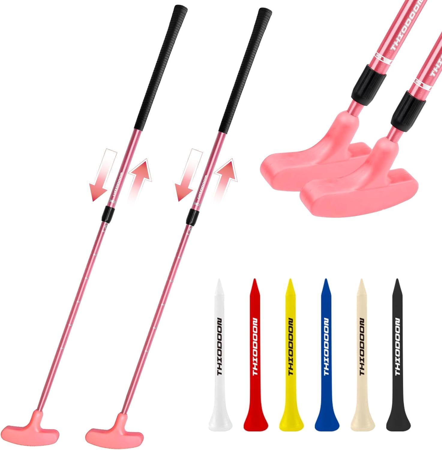THIODOON 2 Pack Golf Putter Men and Women Kids Putter Two-Way Mini Golf ...