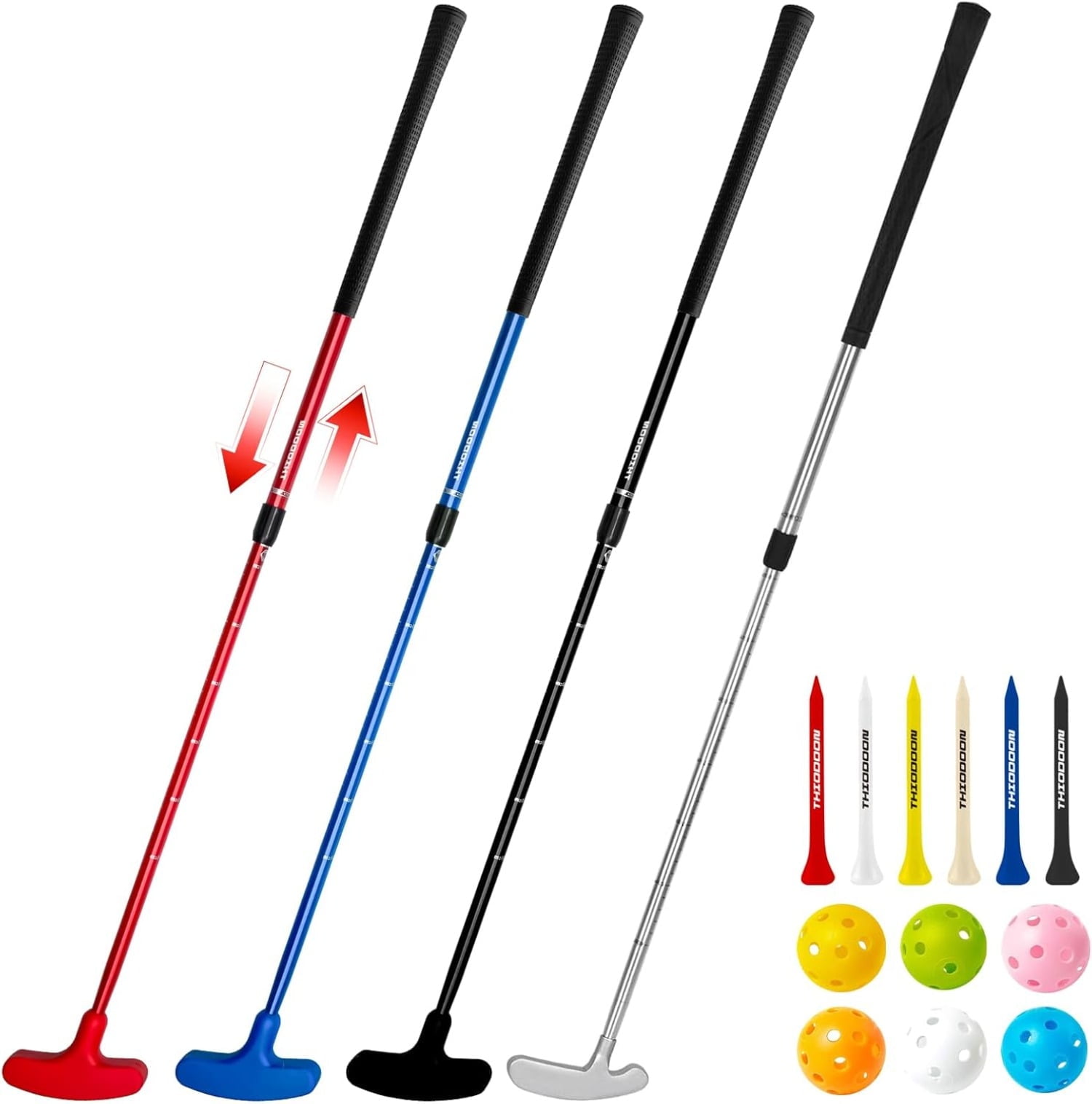 THIODOON Golf putters for Men and Women 4 Pack Two-Way Kids Putter Mini ...