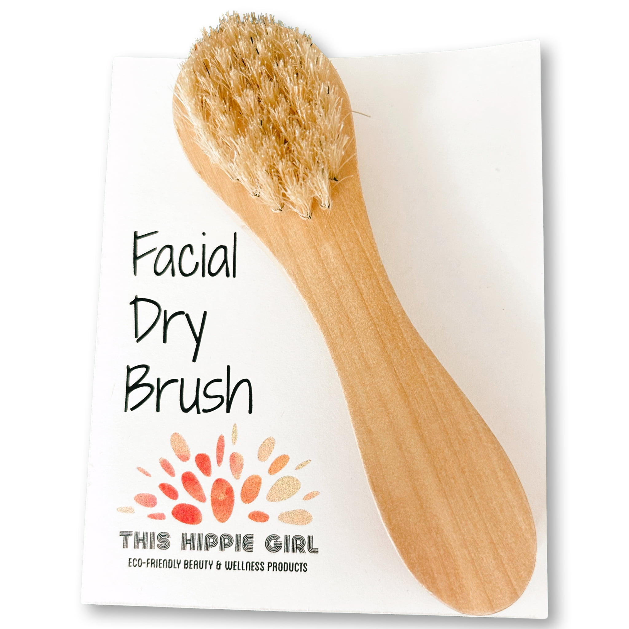 THIS HIPPIE GIRL Facial Dry Brush, Dry Face Brush, Facial Exfoliating ...