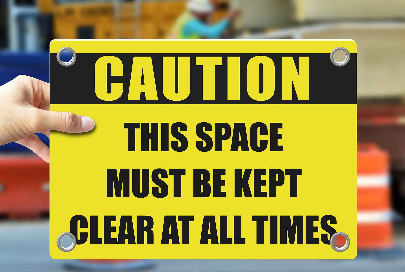 THIS SPACE MUST BE KEPT CLEAR AT ALL TIMES | Warning Notice Caution ...