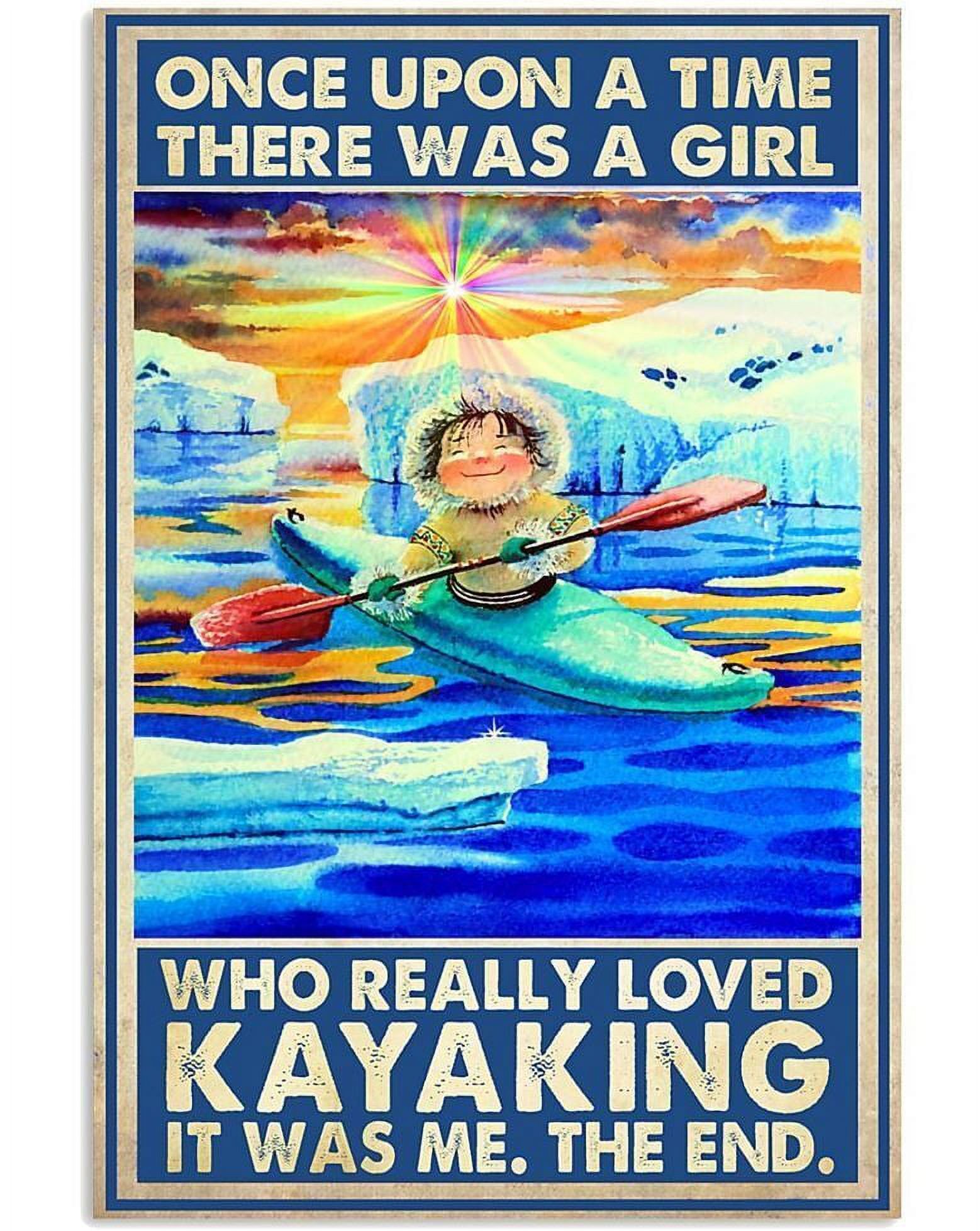 THIYOTA Kayaking A Girl Who Really Loved Kayaking Poster Art Print Home ...