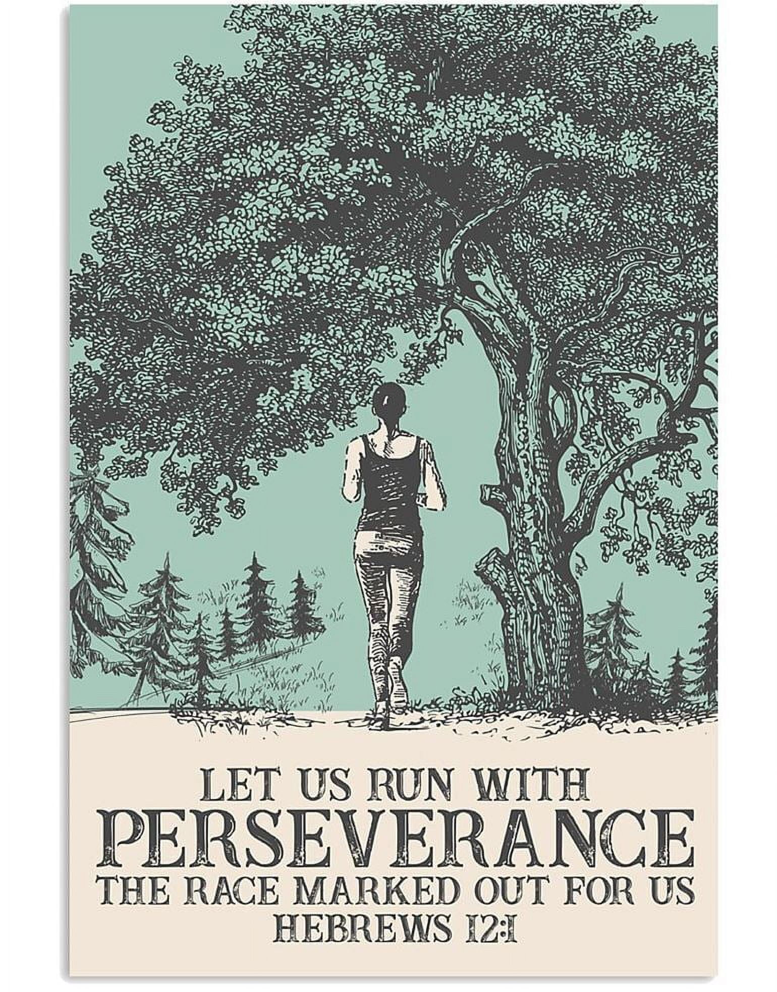 THIYOTA Let Us Run With Perseverance Racing Poster Vintage Retro Art ...