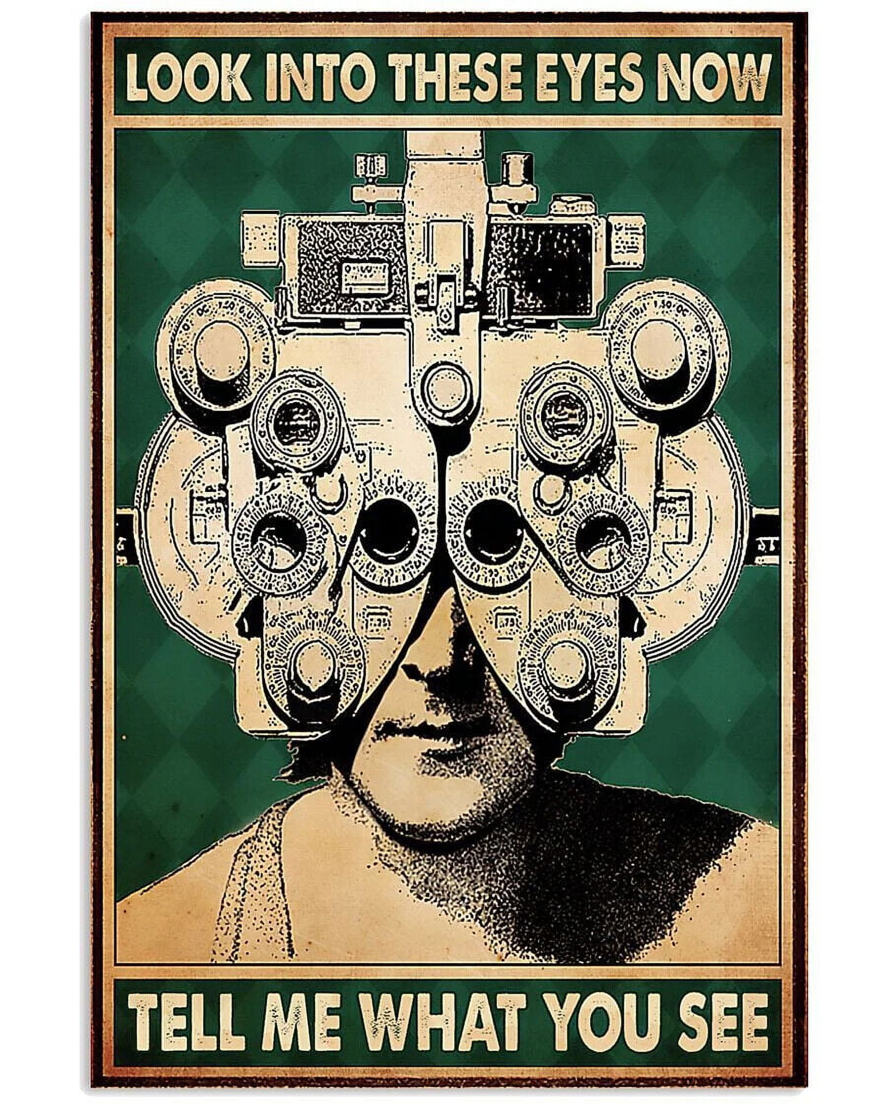 THIYOTA Optometrist Look Into These Eyes Vertical Poster Decor Puzzle ...
