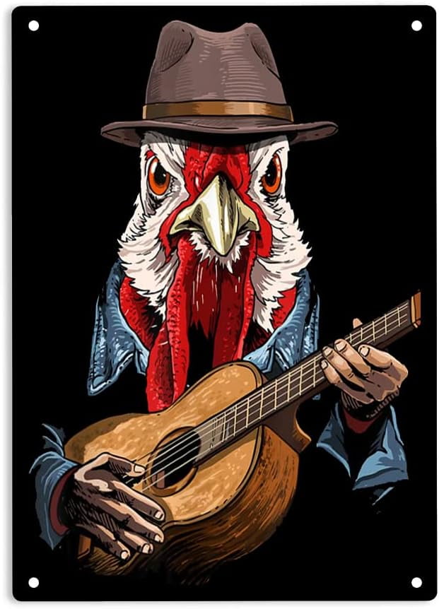 THIYOTA Puzzles 300 PCS Chicken Playing Acoustic Guitaricken Lover ...