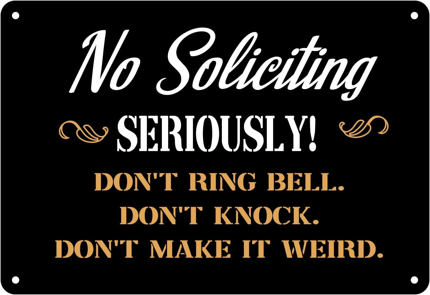 THIYOTA Puzzles 300 PCS Funny Novelty No Soliciting Seriously Don'T ...