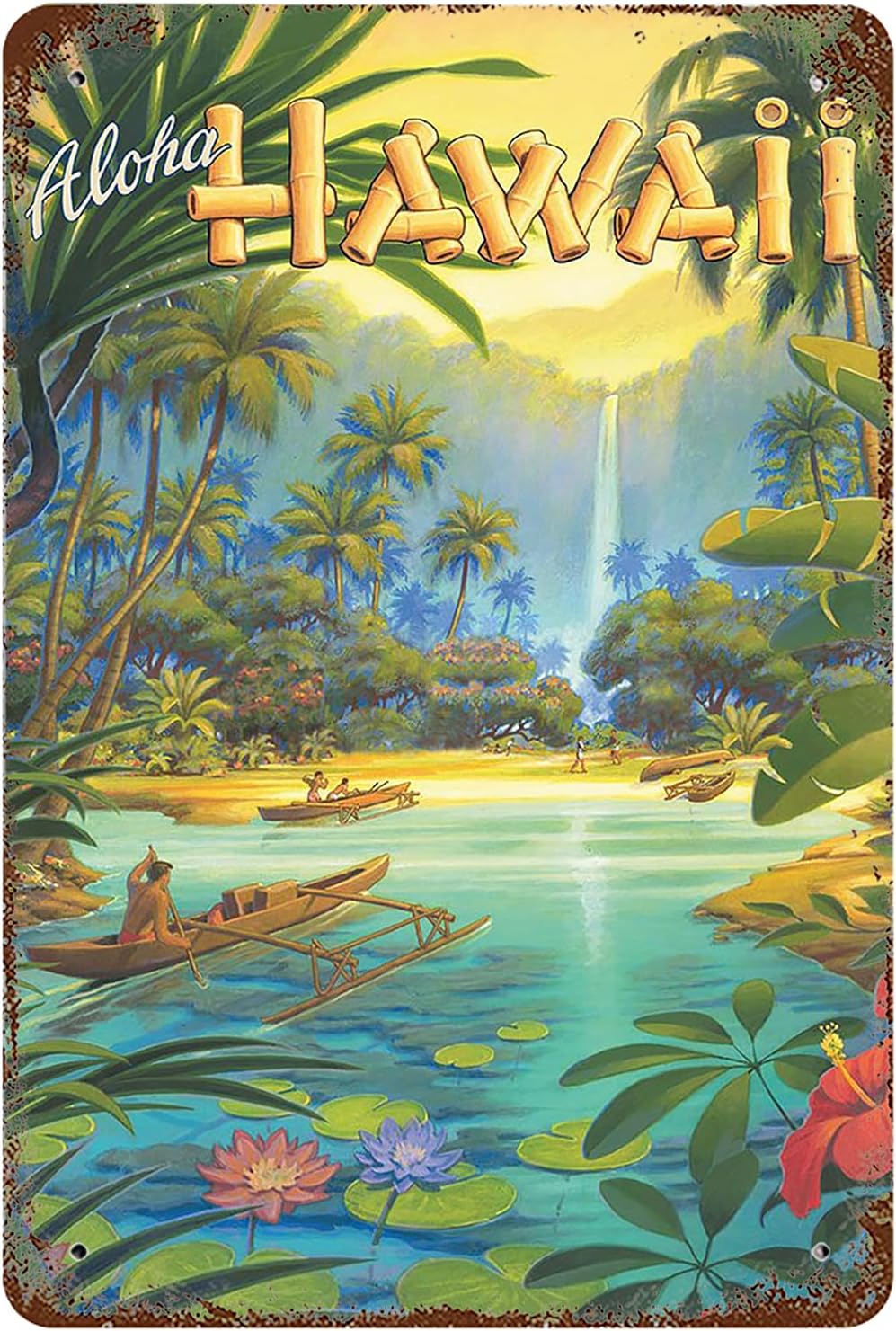 THIYOTA Puzzles 300 PCS Hawaiian Aloha From Hawaii Kerne Erickson for ...