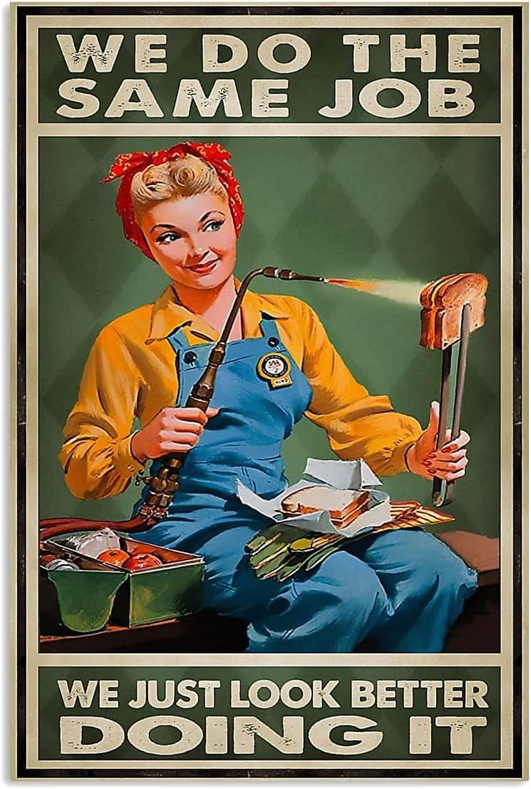 THIYOTA Puzzles 300 PCS Old Man Welding Retro Poster You Don't Stop ...