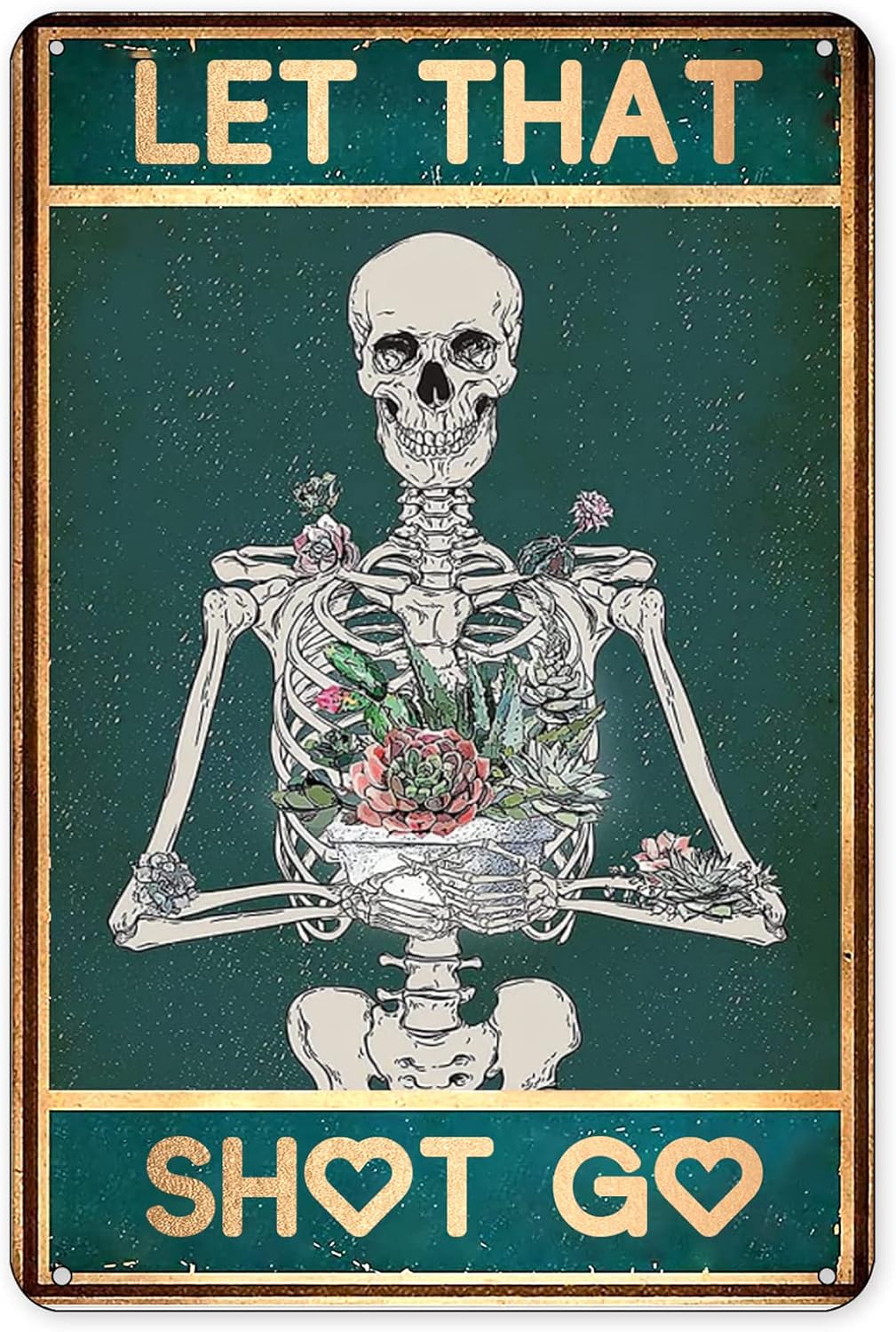 THIYOTA Puzzles 300 PCS Skeleton - Let That Go Funny Retro Vintage ...