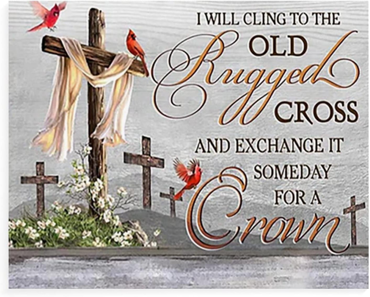 THIYOTA Puzzles 300 PCSI Will Cling to The Old Rugged Cross Poster ...