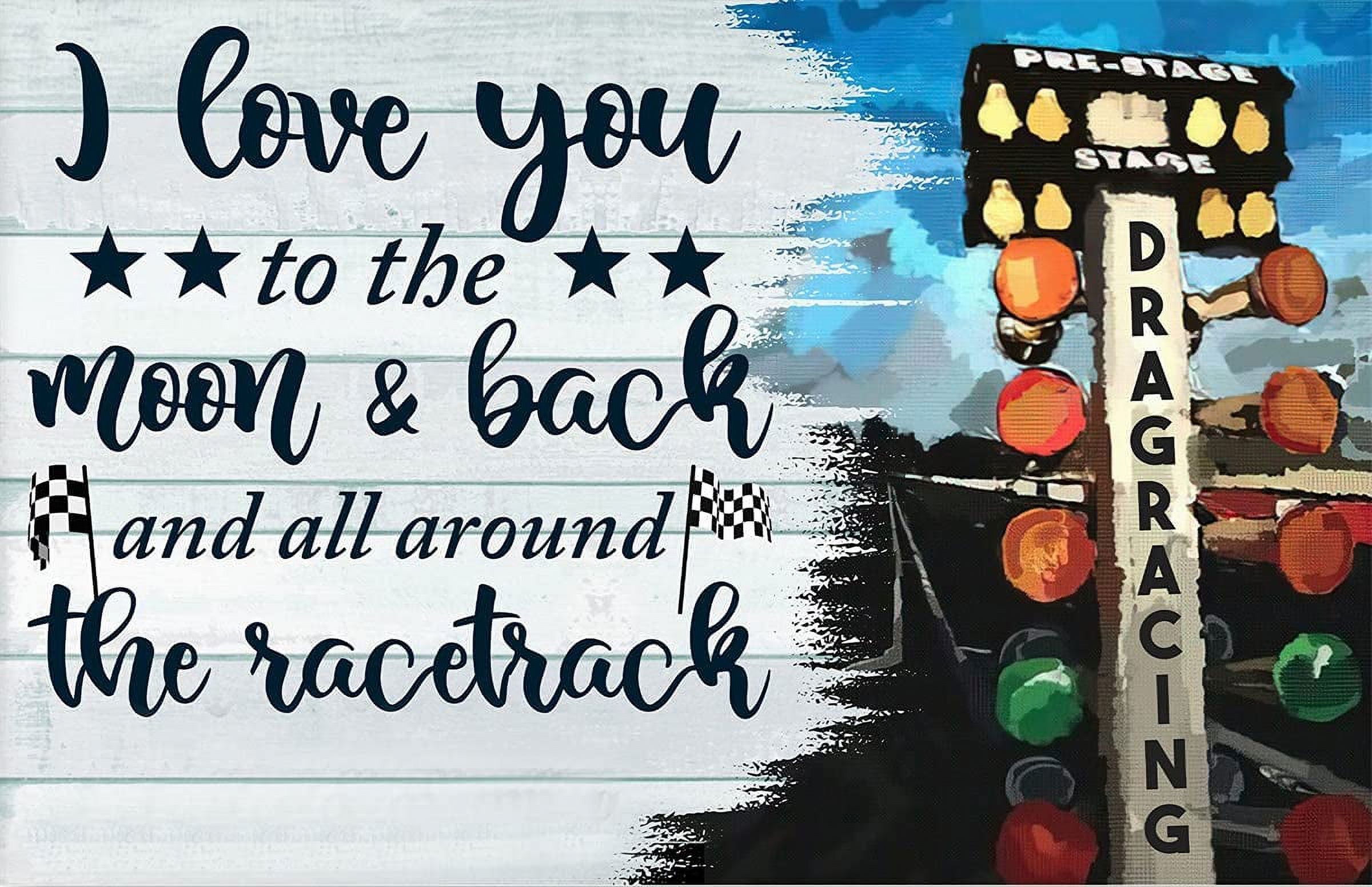 THIYOTA Puzzles 300 PCSRetro Rustic Racer Couple Drag ...