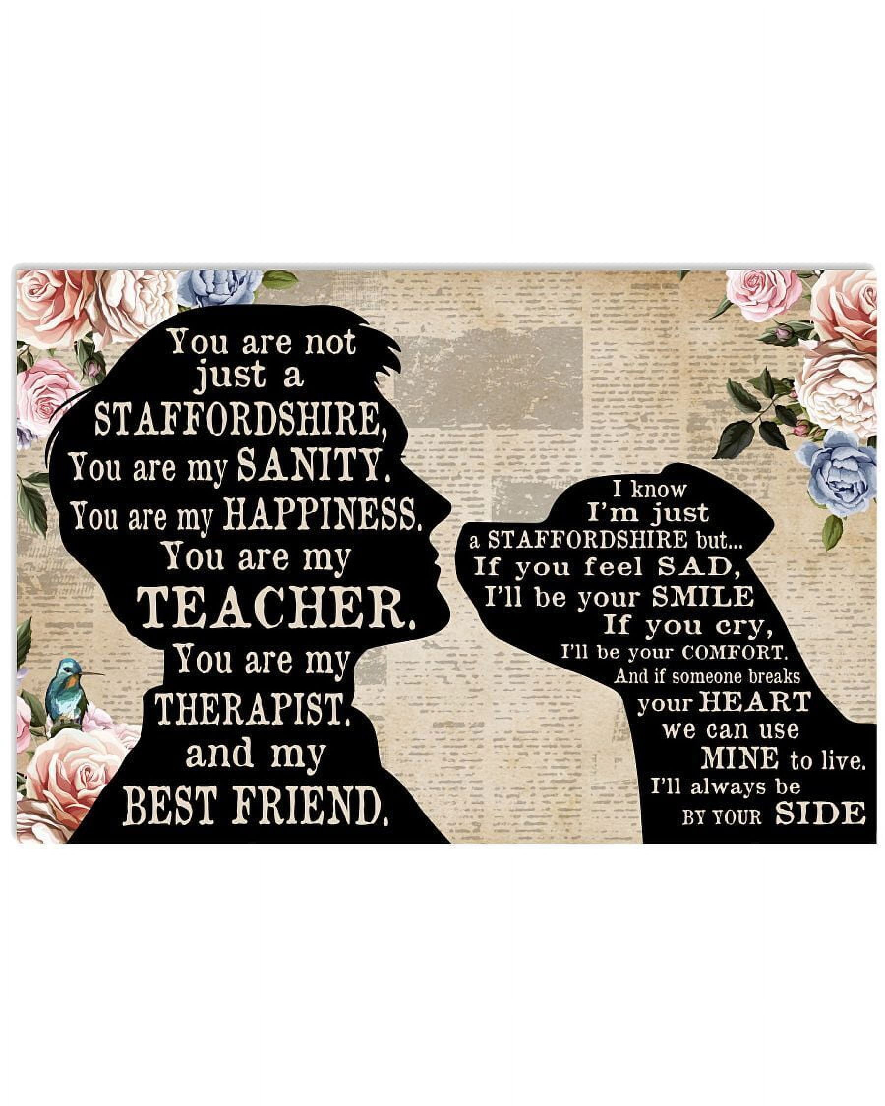 THIYOTA Staffordshire Best Friend Man Horizontal Poster Art Print Home ...
