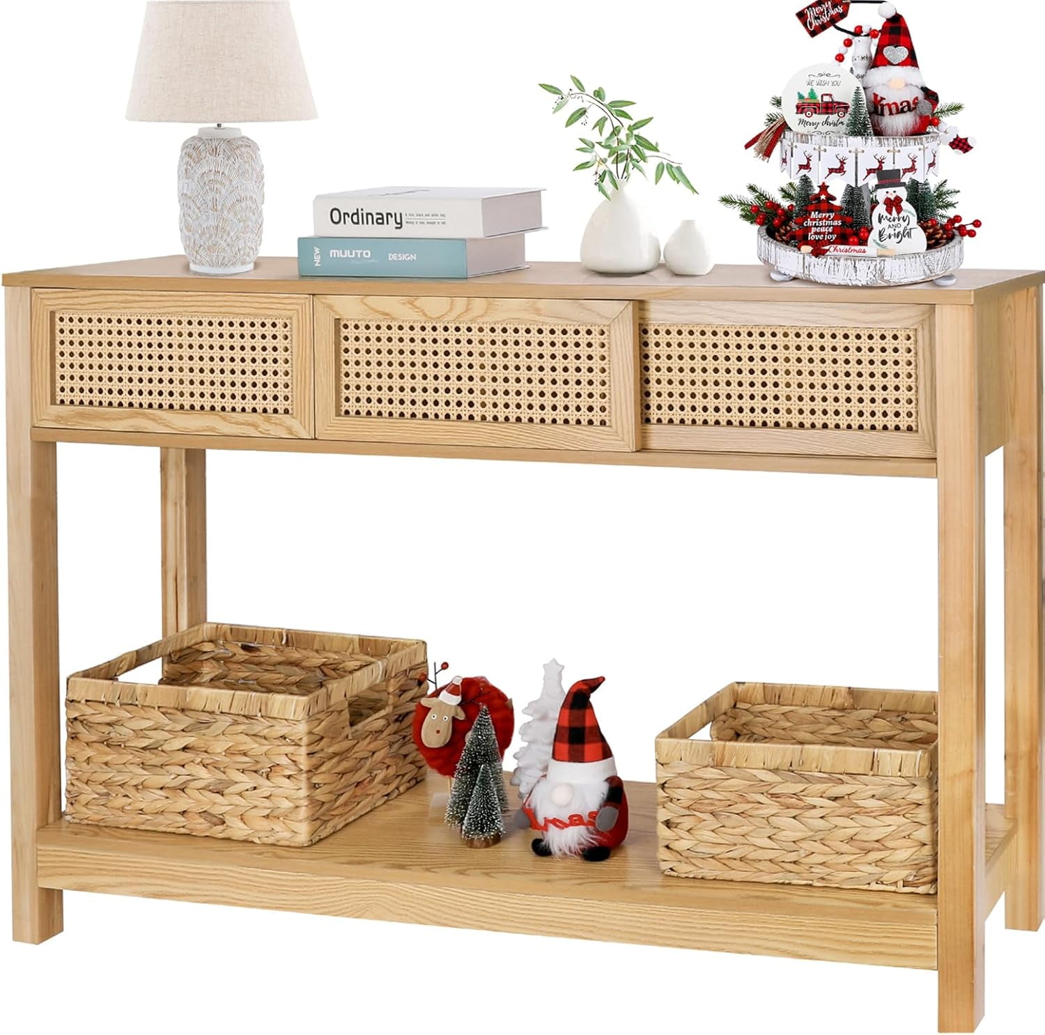 THIZEN Long Console Table, Console Tables for Entryway, Modern Narrow ...