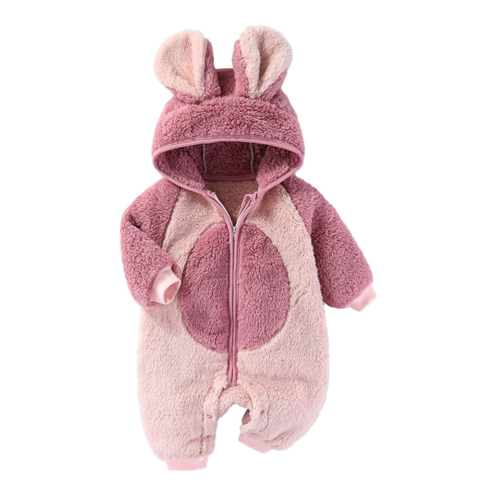 THJRPQJFD Baby Warm Suit Furry Baby Onesies for Kids Fuzzy Suit Outfits ...
