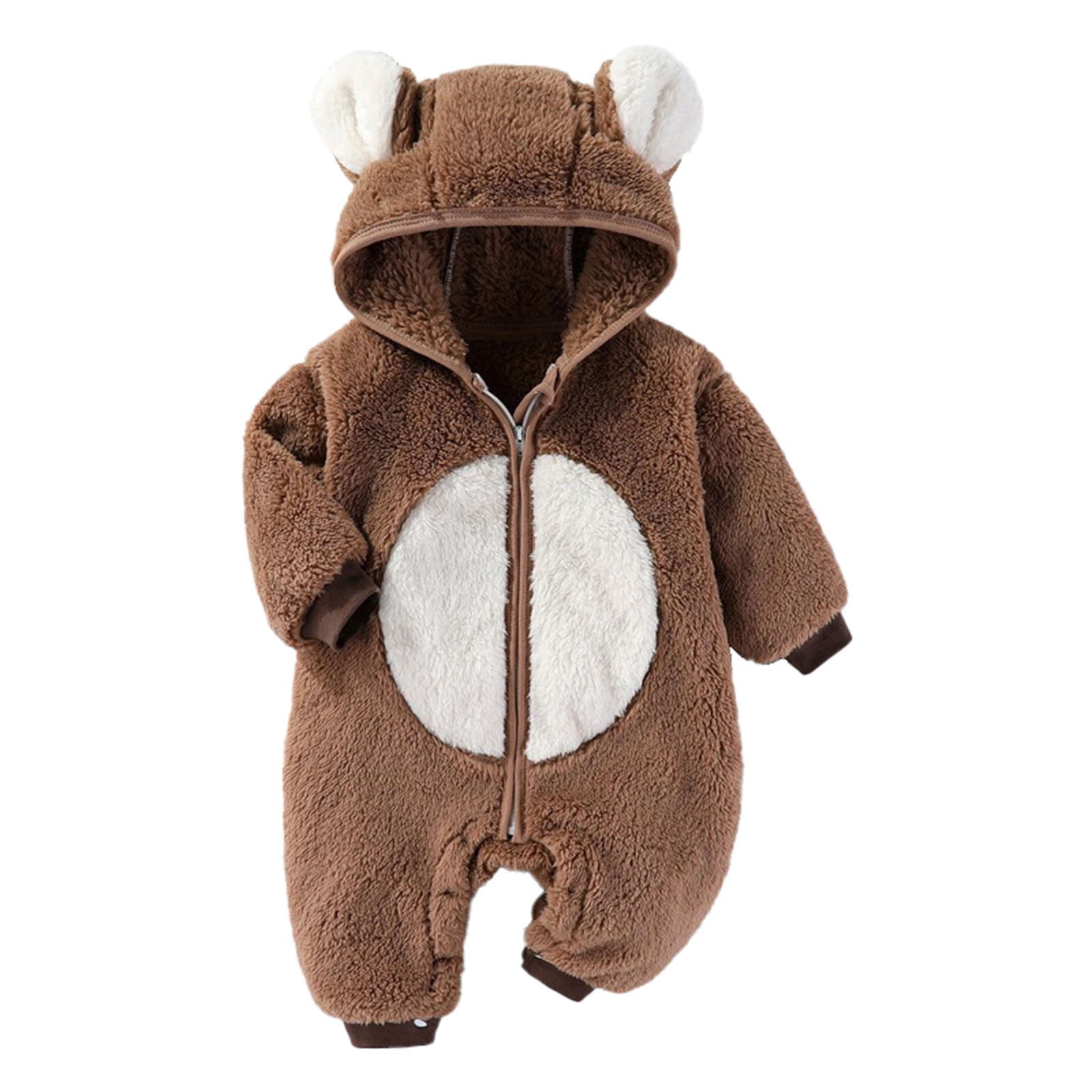 THJRPQJFD Baby Warm Suit Furry Baby Onesies for Kids Fuzzy Suit Outfits ...
