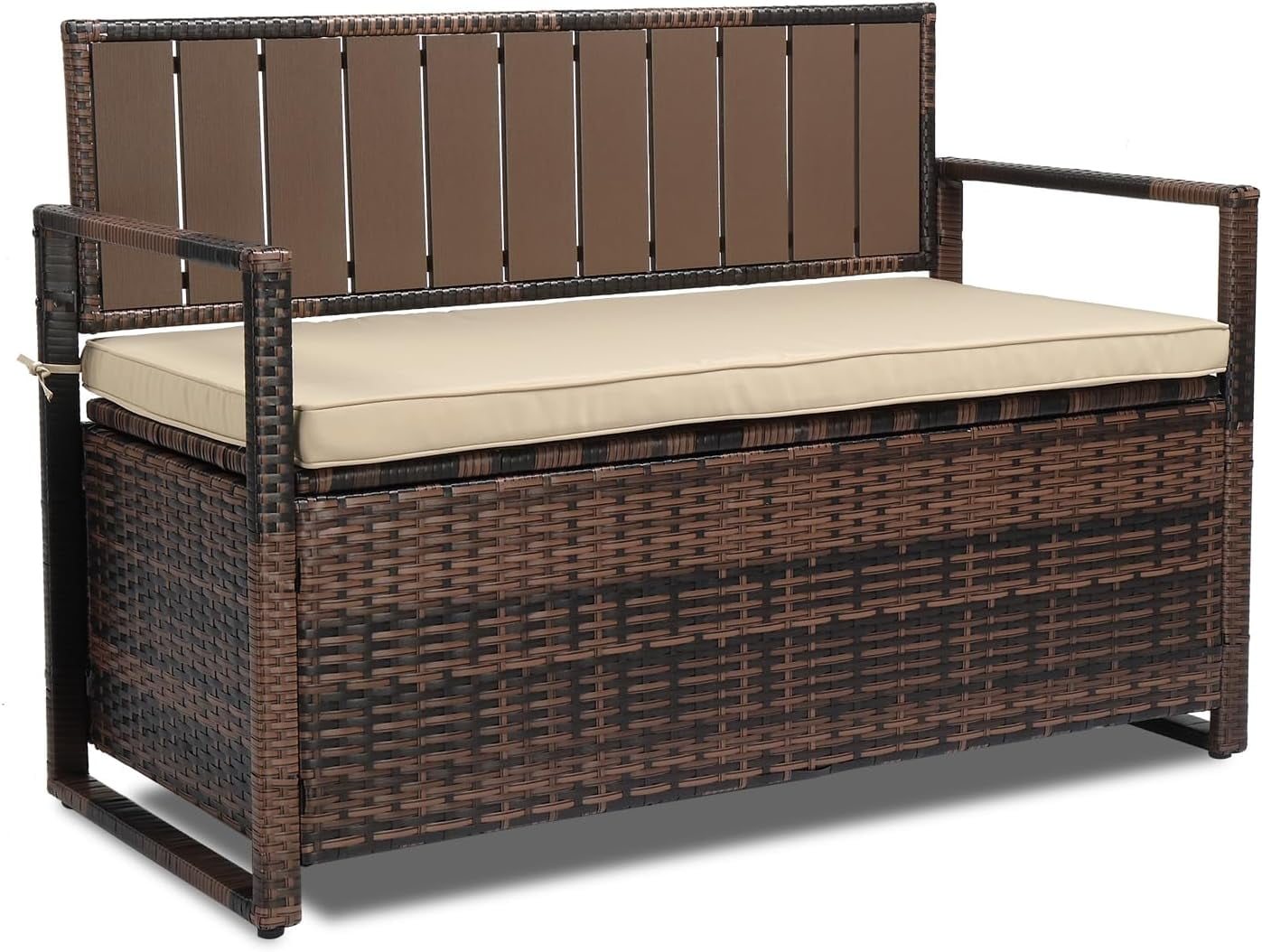 THJTDH Outdoor Bench Garden Bench, Outdoor Storage Bench Outdoor Bench ...