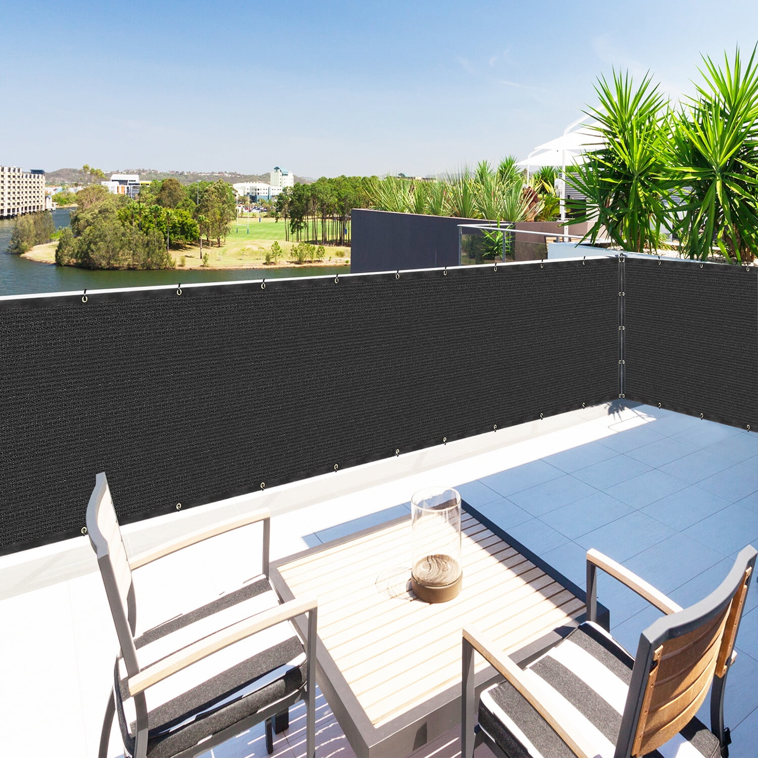 THJTDHHeavy Duty Privacy Fence Screen - 90% UV Block Windscreen for ...