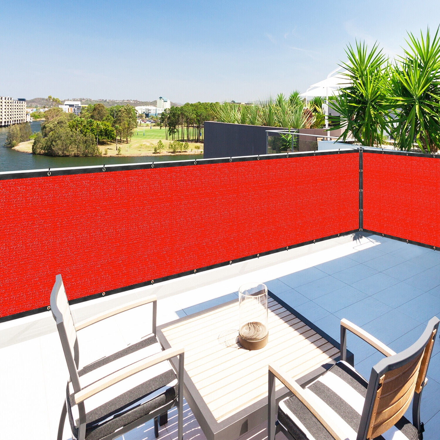 THJTDHHeavy Duty Privacy Fence Screen - 90% UV Block Windscreen for ...