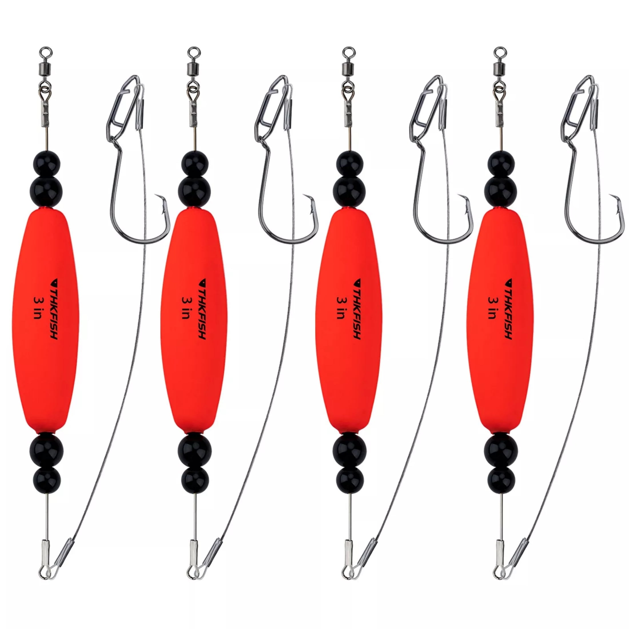 THKFISH 4PCS 3-inch Catfish Float Tackle,Shaking Line Float for Santee ...